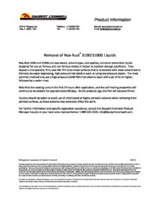 Removal-of-Nox-Rust-3100-and-3100G-liquids | Daubert Brasil